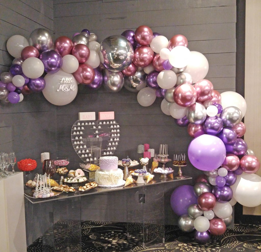 Organic balloon cascades - Phoenix Event Decor